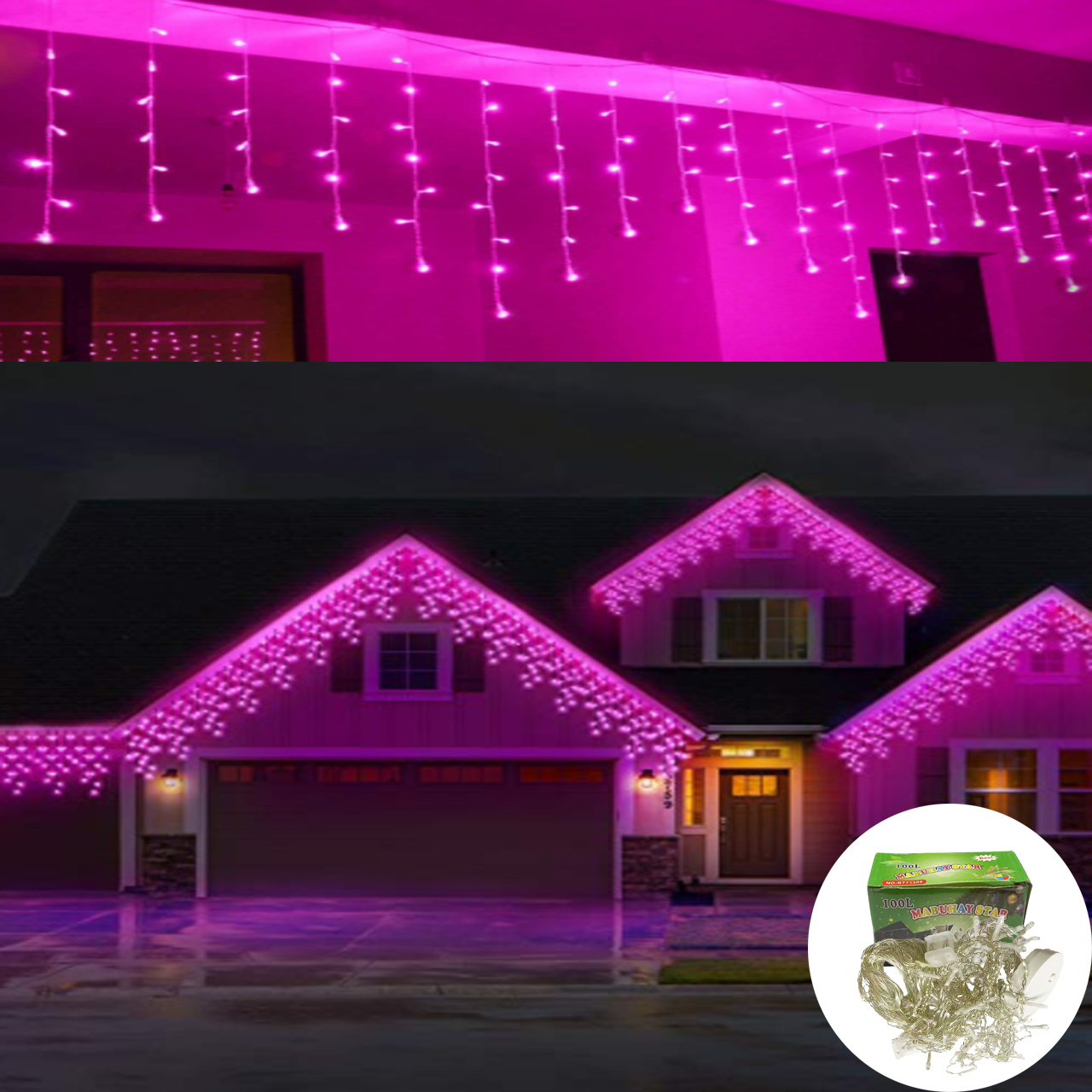 Lozzby 160L Mabuhay Curtain String Christmas Lights | Lazada PH