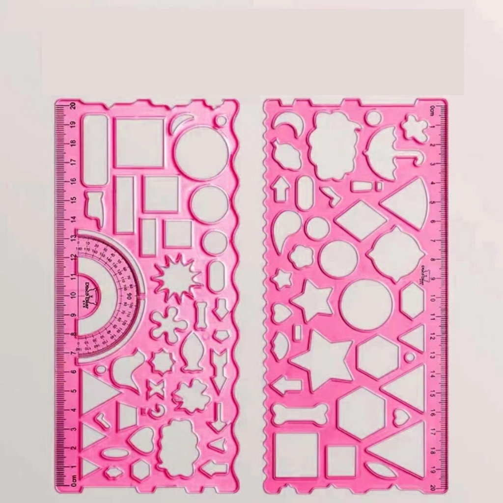 Children's drawing ruler multi-functional drawing template ruler set ...