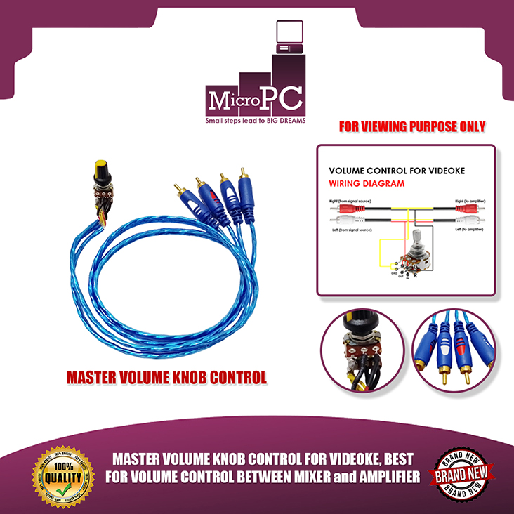 MICRO PC MASTER VOLUME KNOB CONTROL FOR VIDEOKE, BEST FOR VOLUME ...