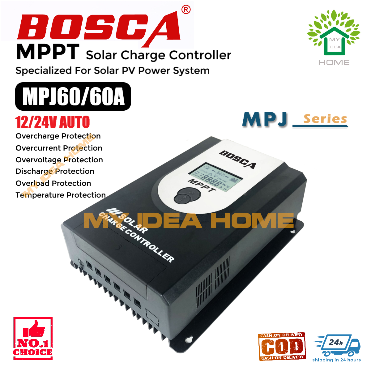 BOSCA MPPT 12V/24 AUTO Solar Charge Controller For Solar PV Power ...