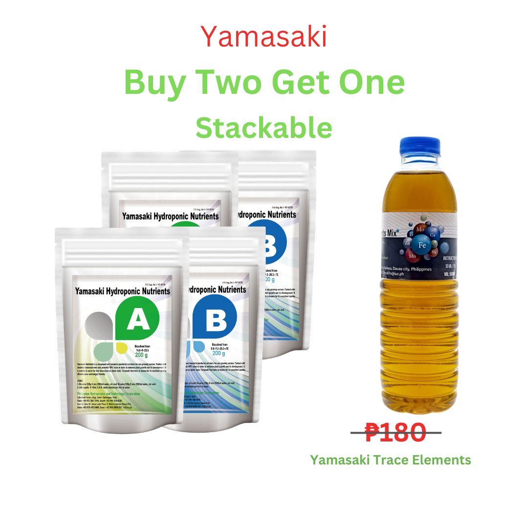 Yamasaki hydroponic nutrients 200g A&B set | nutrient solution hydroponics snap solution ...