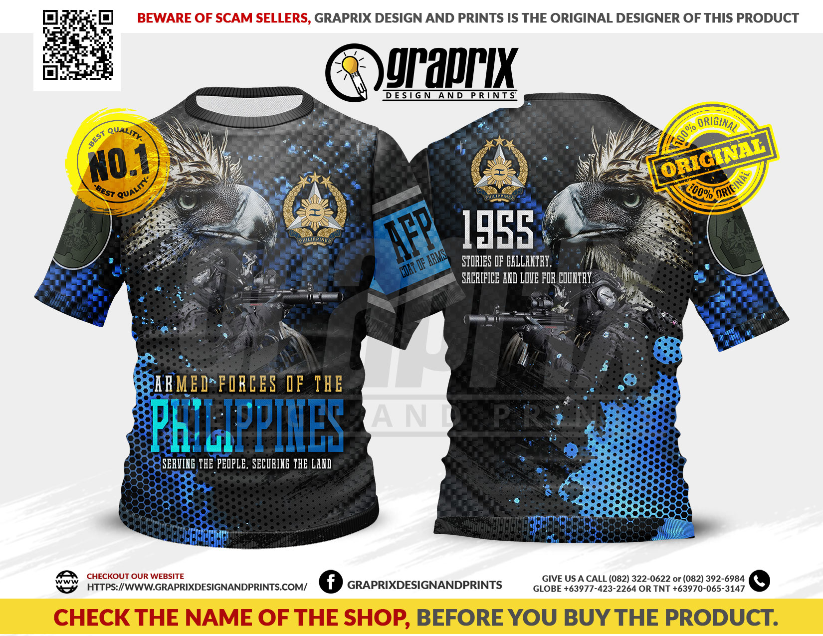 AFP Coat of Arms Tshirt Full Sublimation | Lazada PH