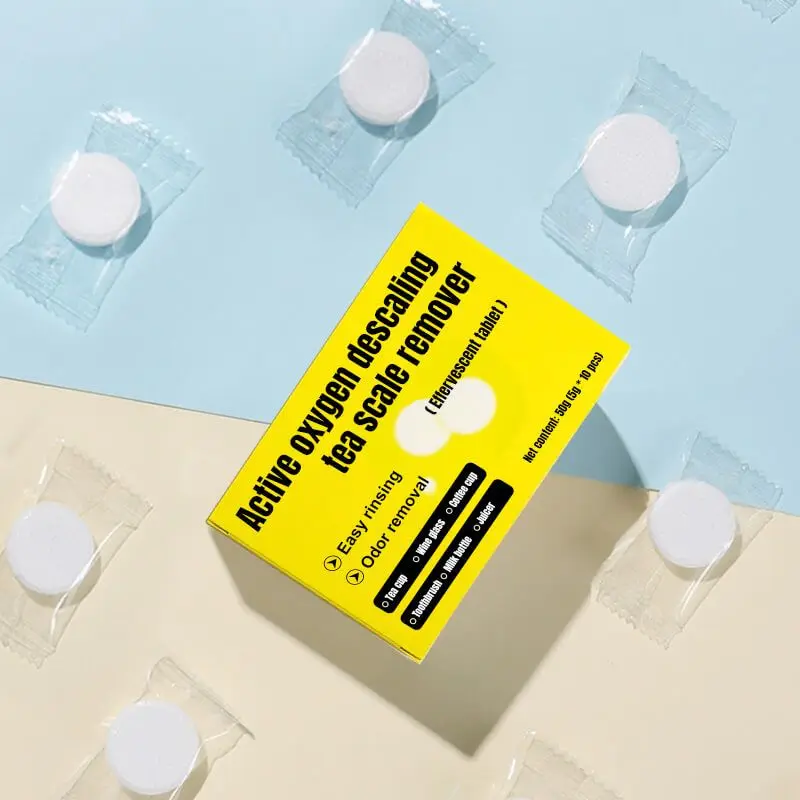 Washing machine cleaner bubble activated oxygen descaling effervescent ...