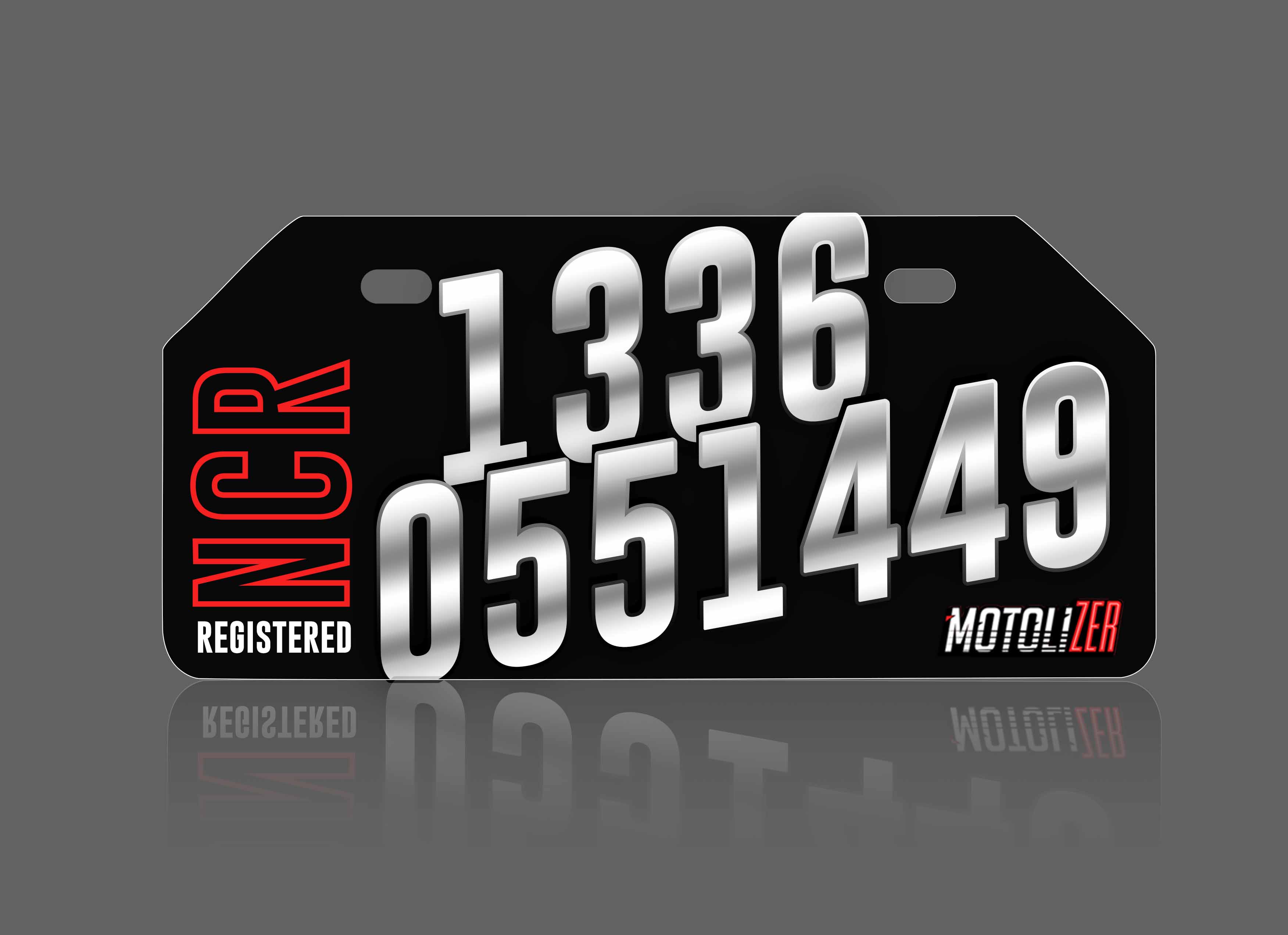 Motorcycle Plate number | V1 Set w/Stainless Bolts, Nuts & Washer ...