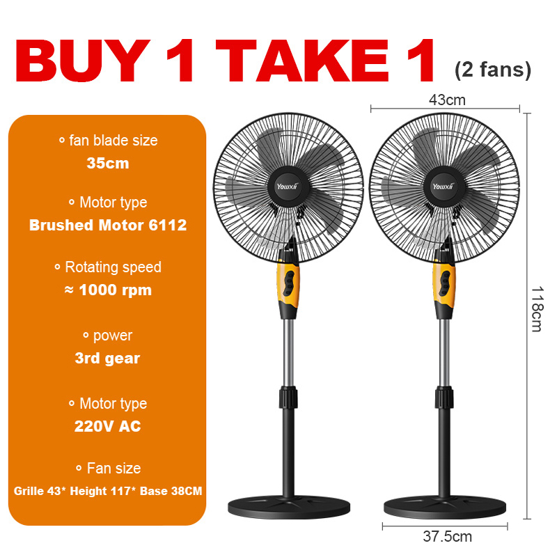 YOWXII 🔥 electricfan buy 1 take 1 | wall fan |floor fan |fan| 14/16 ...