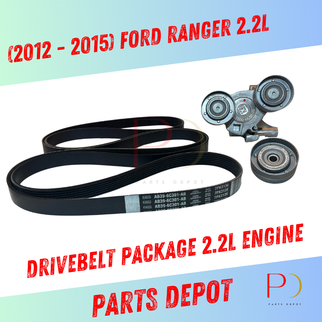 DRIVEBELT PACKAGE Ford Ranger 2.2 2012 - 2015 GENUINE | Lazada PH