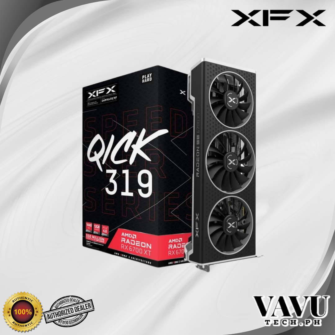 XFX Speedster QICK 319 AMD Radeon™ RX 6700 XT Gaming Graphics Card with ...