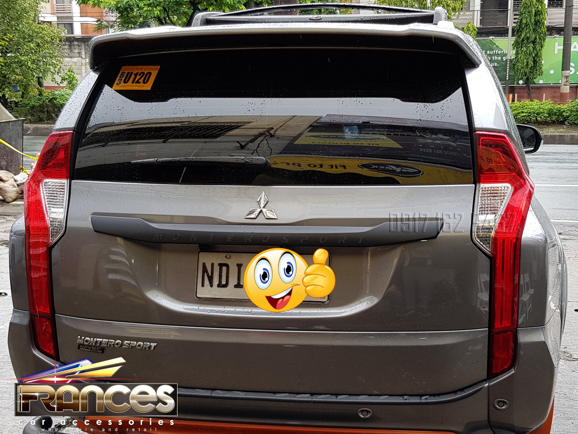 Mitsubishi Montero Sport 2016 to 2025 Trunk lid Cover Matte black ...