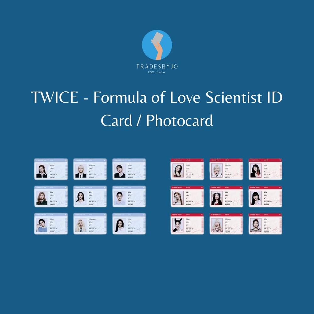 TWICE - Formula of Love Scientist ID Card / Photocard [Nayeon ...