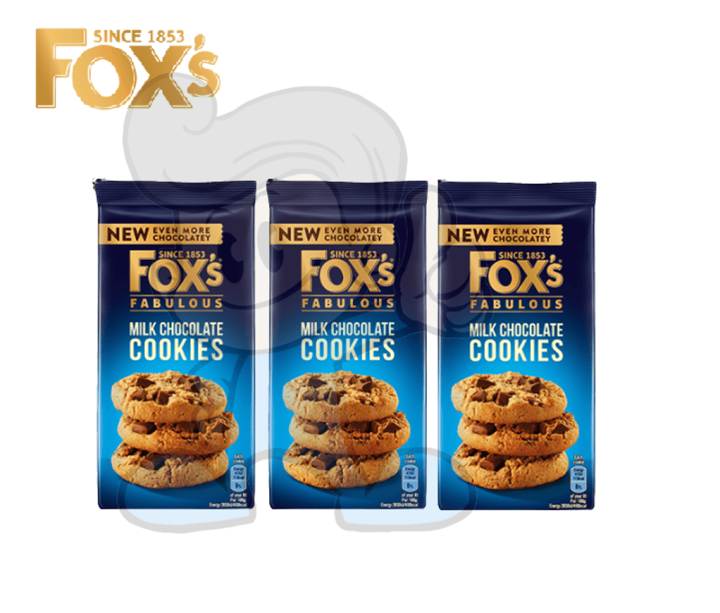 Fox's Fabulous Milk Chocolate Cookies (3 x 180 g) | Lazada PH