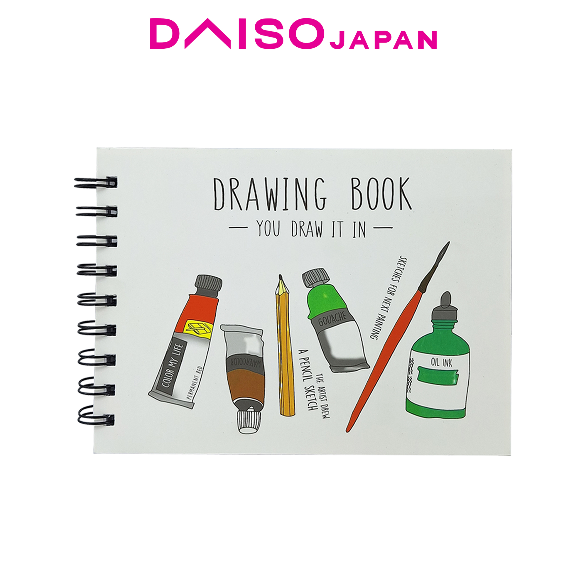 Daiso B6 Spiral Sketchbook (48 sheets) | Lazada PH
