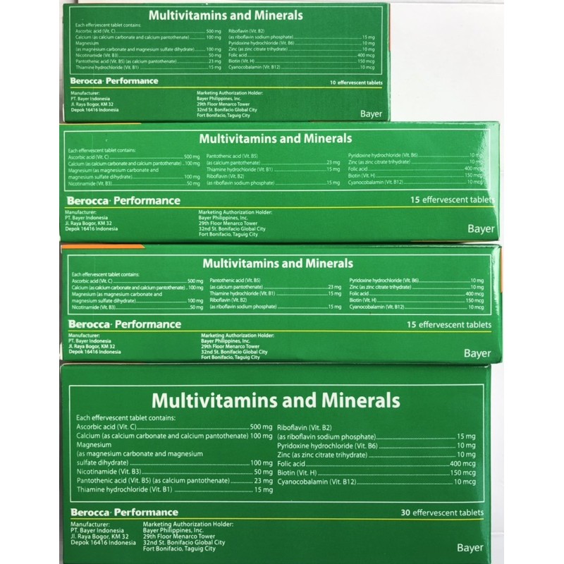 Berocca Performance 30 Tablets, 15 Tablets, 10 Tablets (Orange, Mango ...