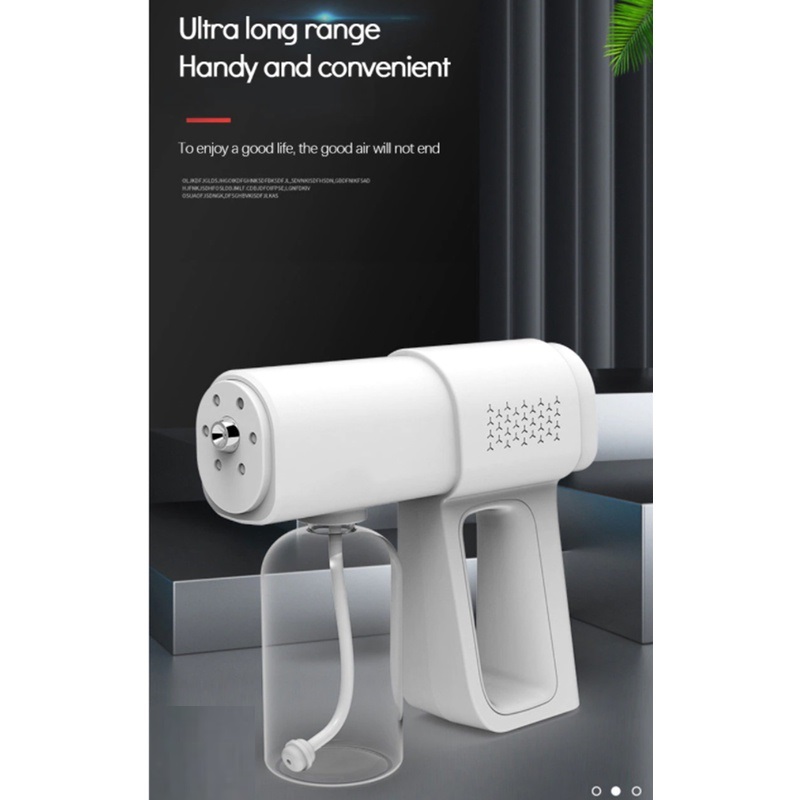K5 380ml Nano Blue Ray Disinfection Spray Gun Fog Machine Wireless ...
