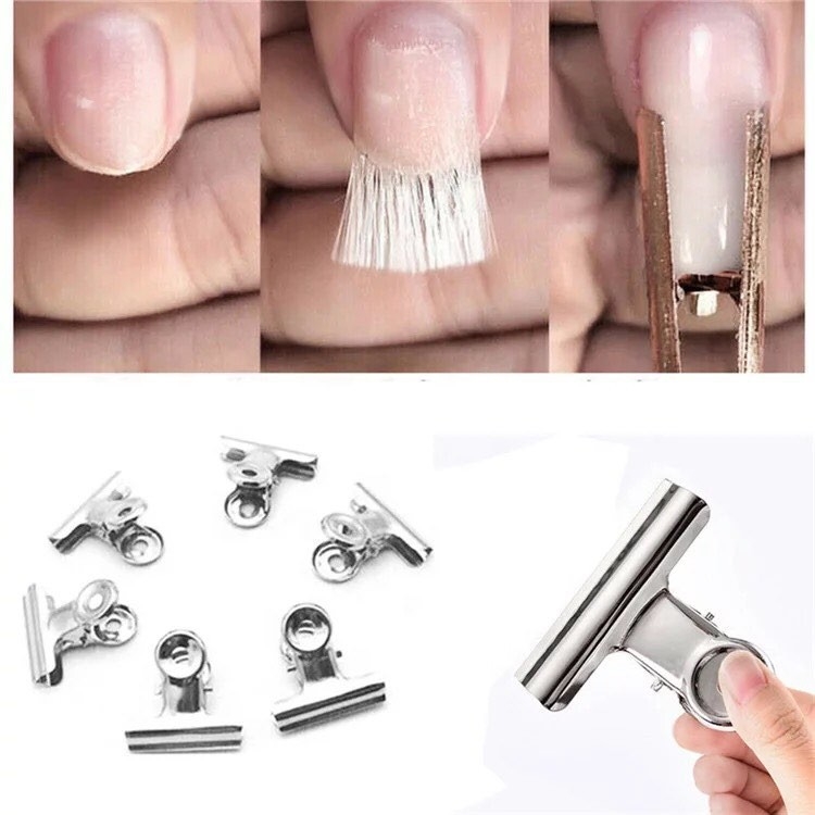 6pcs/Set Metal Curve C Nail Curvature Pinching Clips Multi Function ...