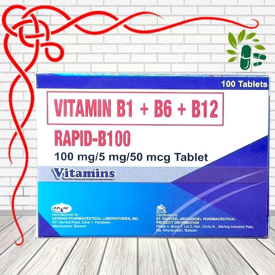 RAPID - B100 (Vitamin B-Complex) 100 Tablets | Lazada PH