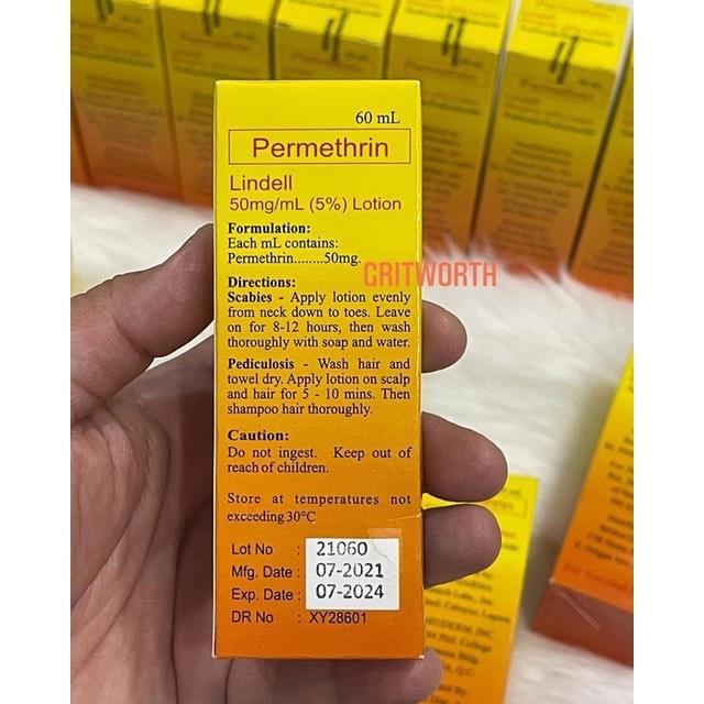 Permethrin lotion BIG BOTTLE Lindell for Scabies Pediculosis Galis Kuto ...