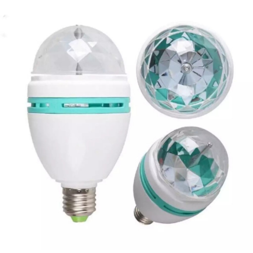 Led Light Bulb Portable Disco Ball 360 Rotating Lamp LED Bulb LED Magic ...
