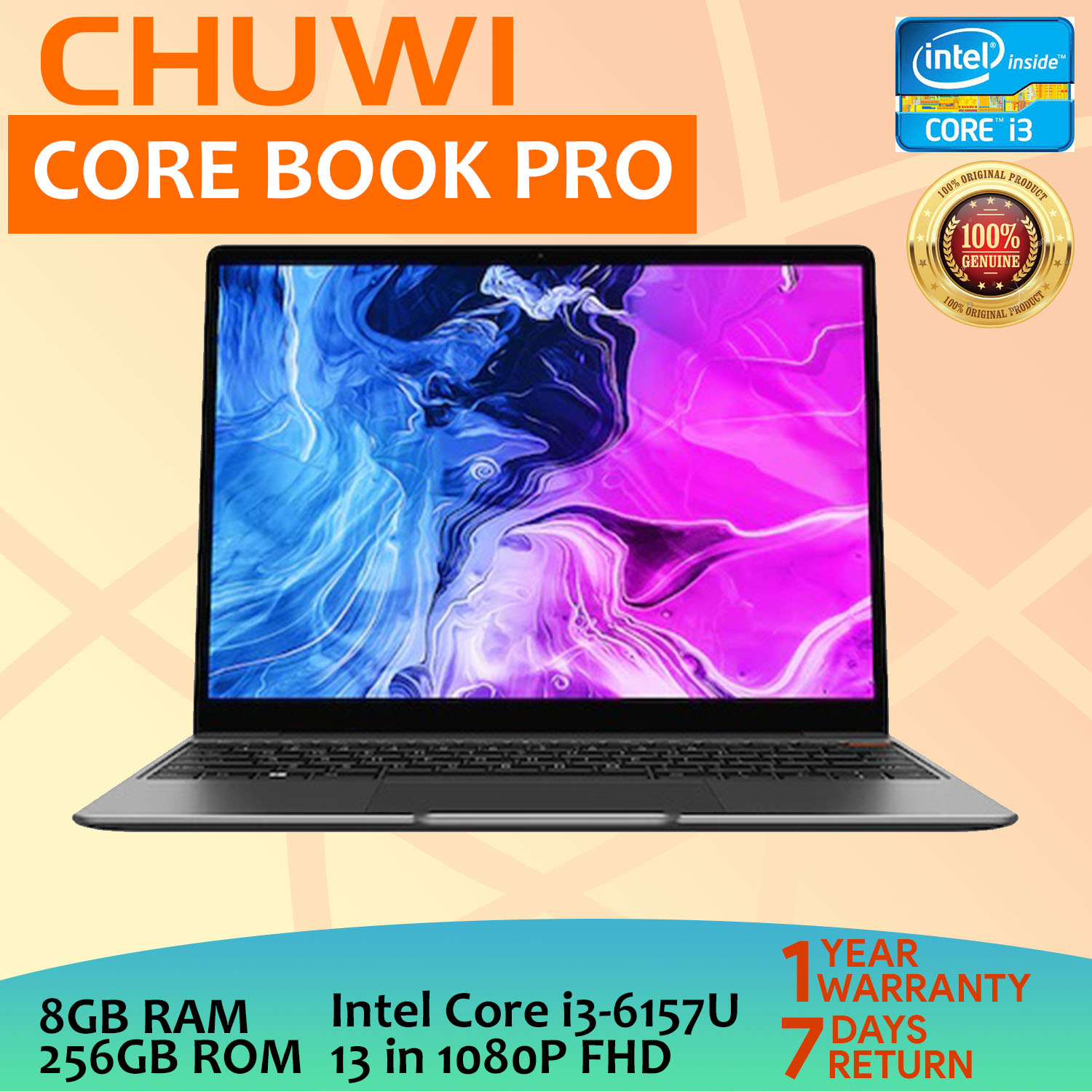 CHUWI HeroBook Pro 14.1 inch Windows 10 Laptop PC, 8GB RAM / 256GB SSD ...