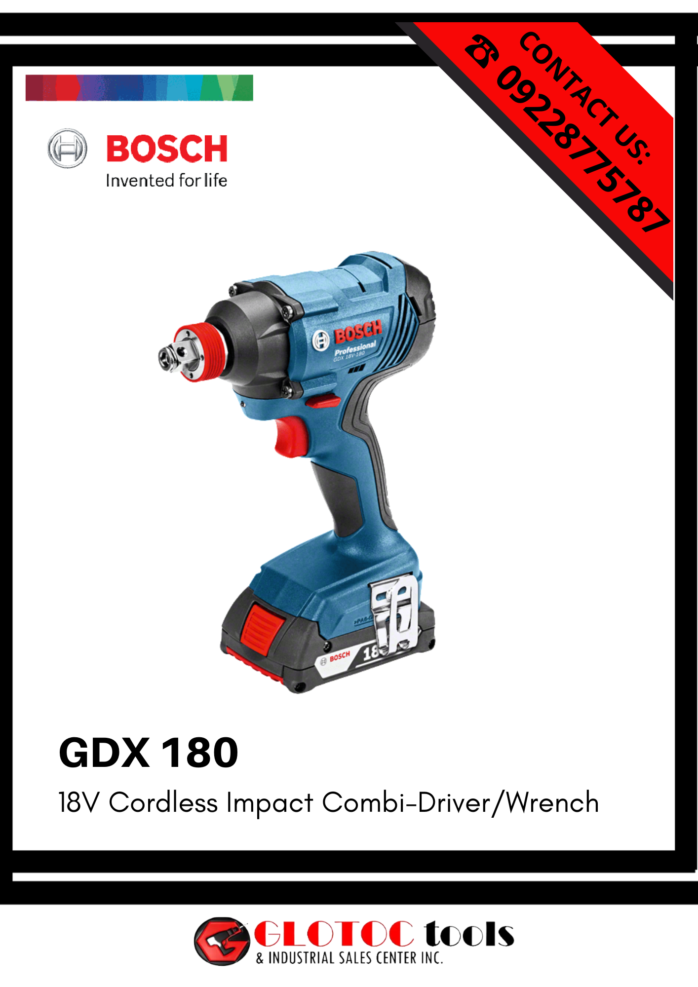 BOSCH 18V Cordless Impact Combi-Driver GDX 180 | Lazada PH