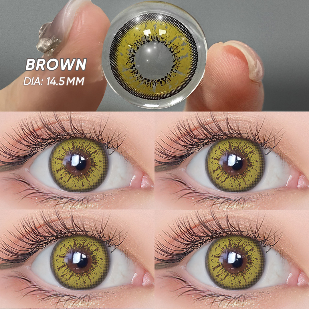 【COD& 24Hours Shipping】FLARE COLOR Colored Contact Lens Yearly Use ...