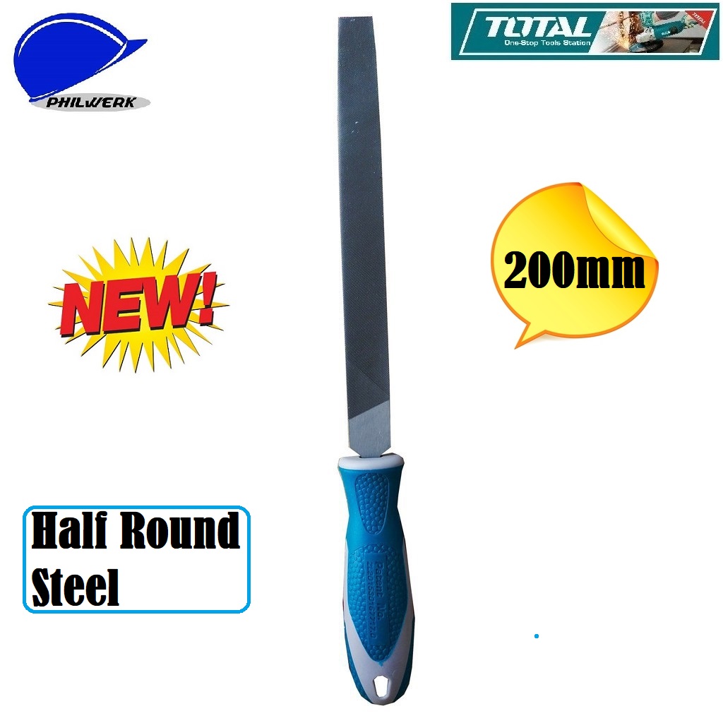 TOTAL Half Round Steel File 200mm (THT91286) | Lazada PH