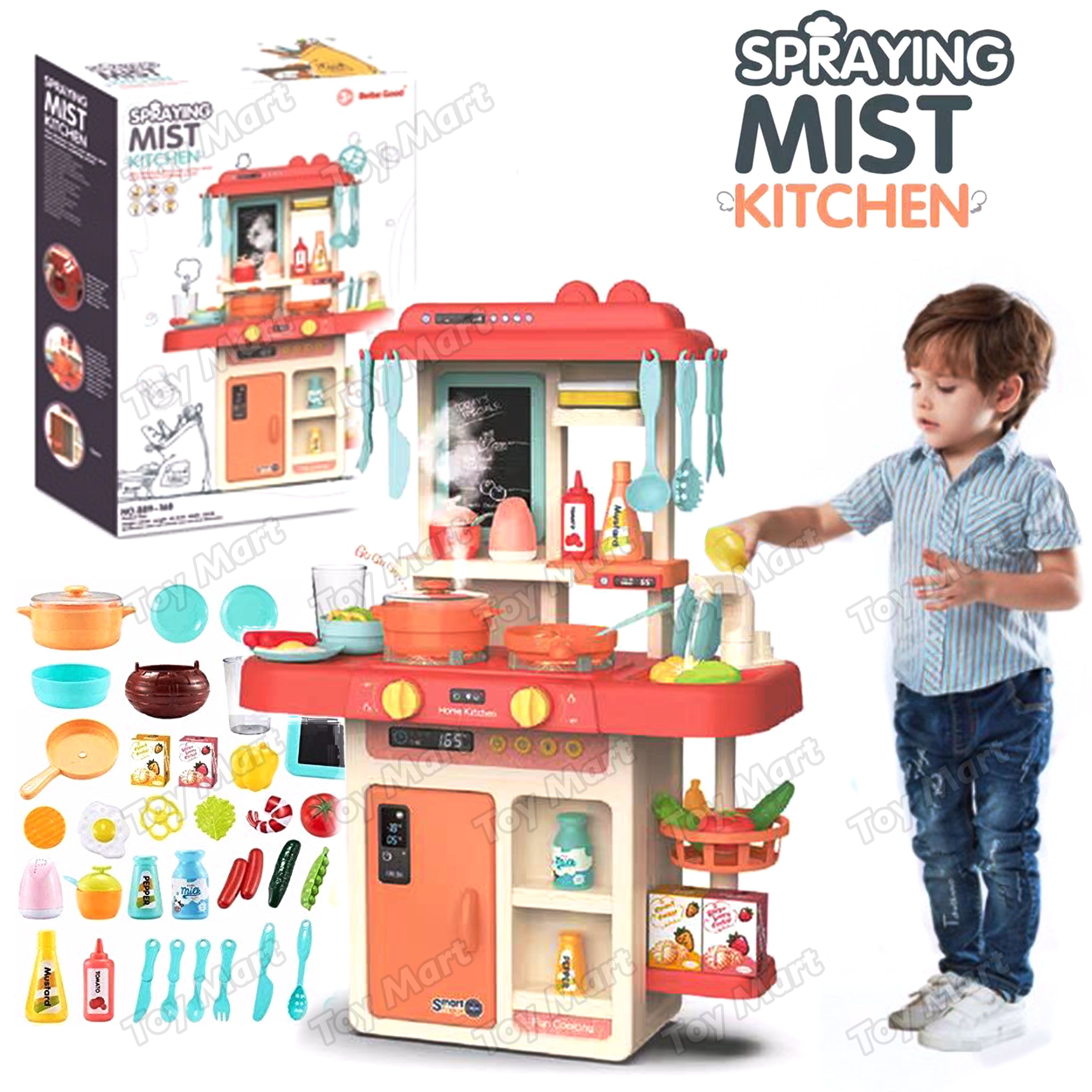 Spray Kitchen Kid's Kitchen Pretend Play Simulation Kitchen toy Set ...
