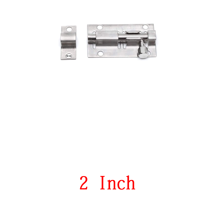 Stainless Steel Door Latch Barrel Bolt W/Lock For Door (with screw ...
