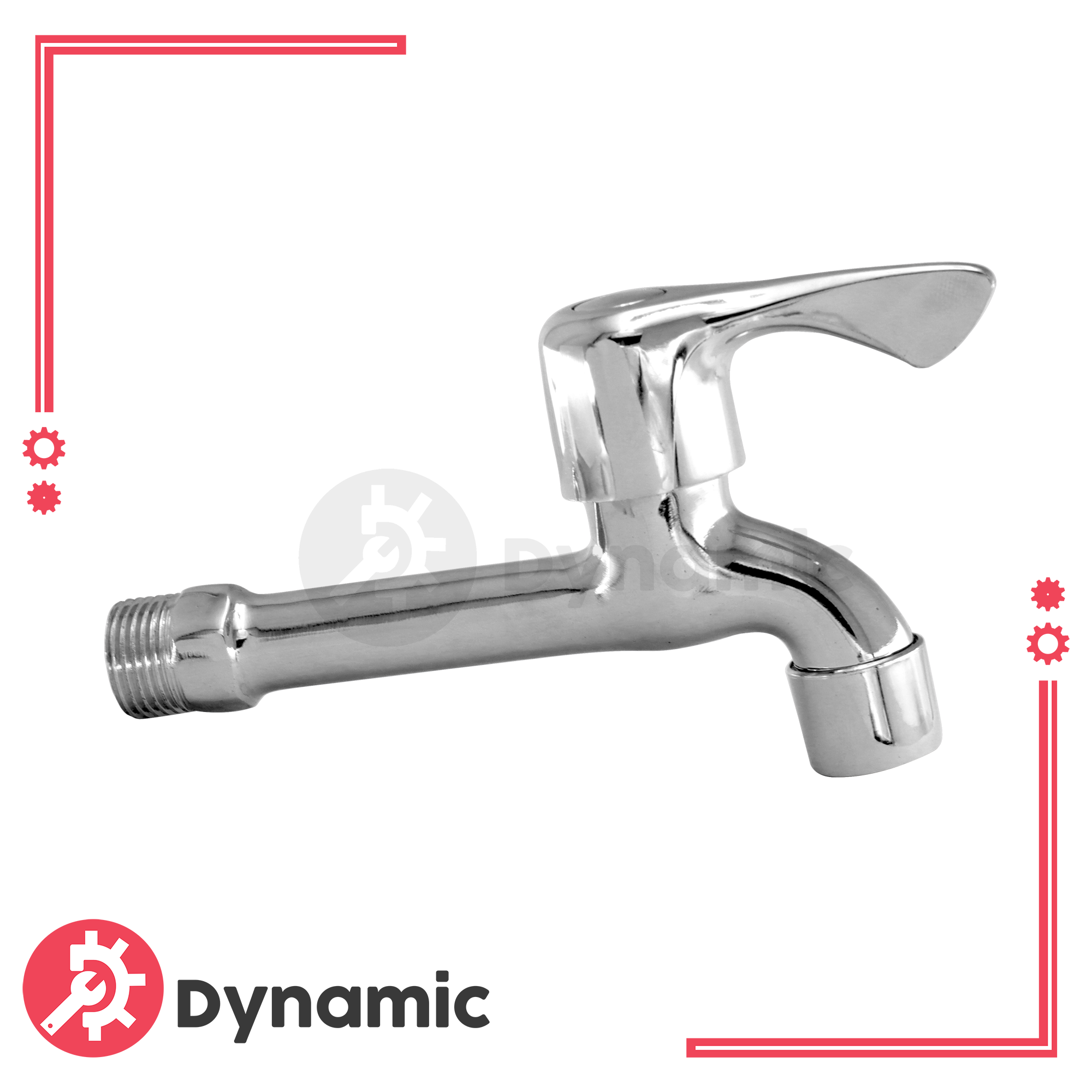 Wall Mount Hose Bibb Plain Bibb Long Faucet 14cm Chrome Plated Extra ...