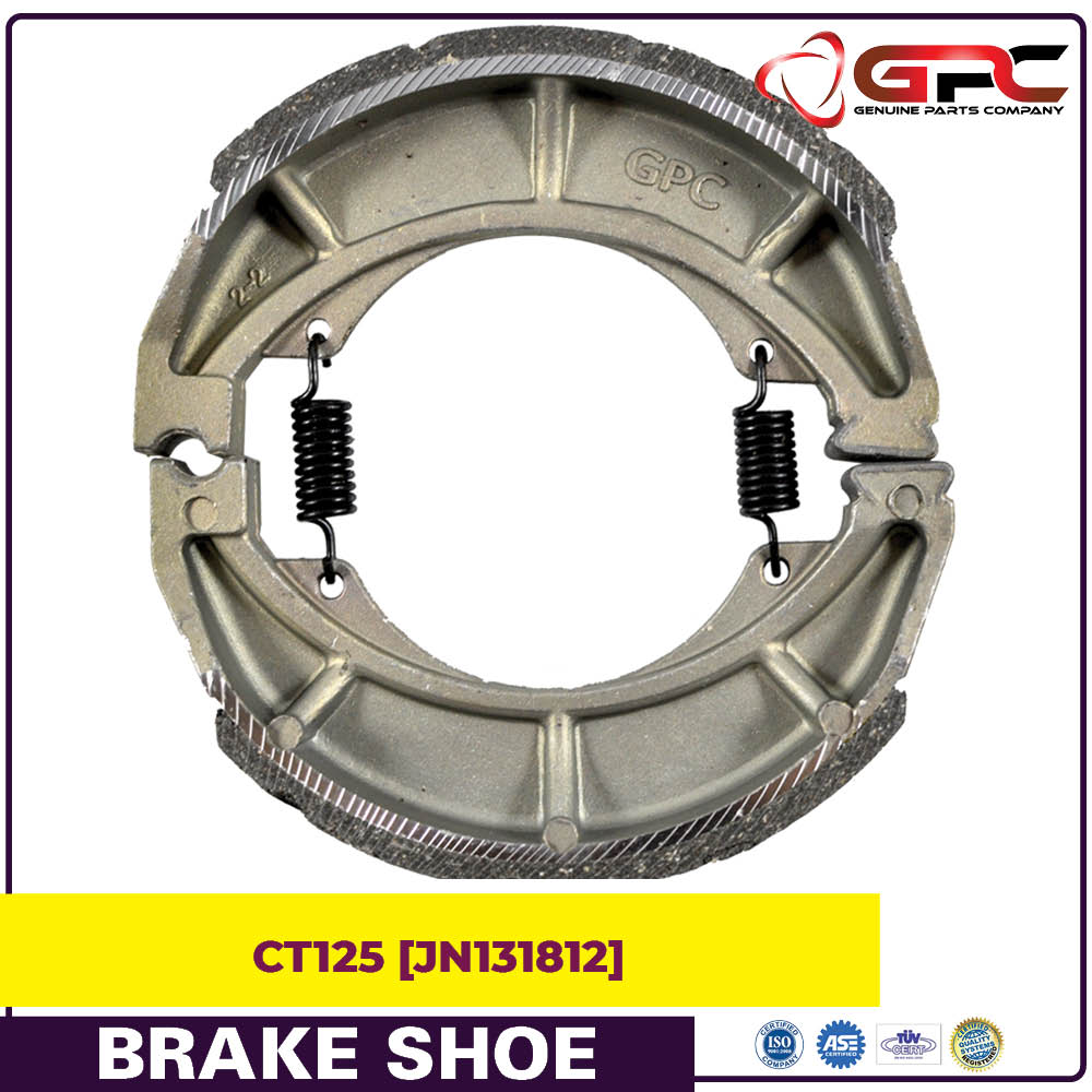 GPC Kawasaki CT125 Front/Rear Brake Shoe Set [JN131812] | Lazada PH