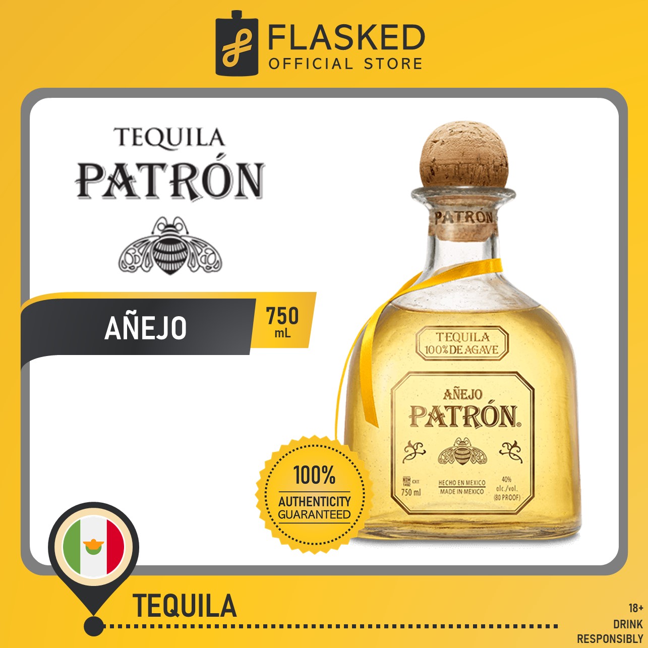 Patron Anejo Tequila 750mL | Lazada PH