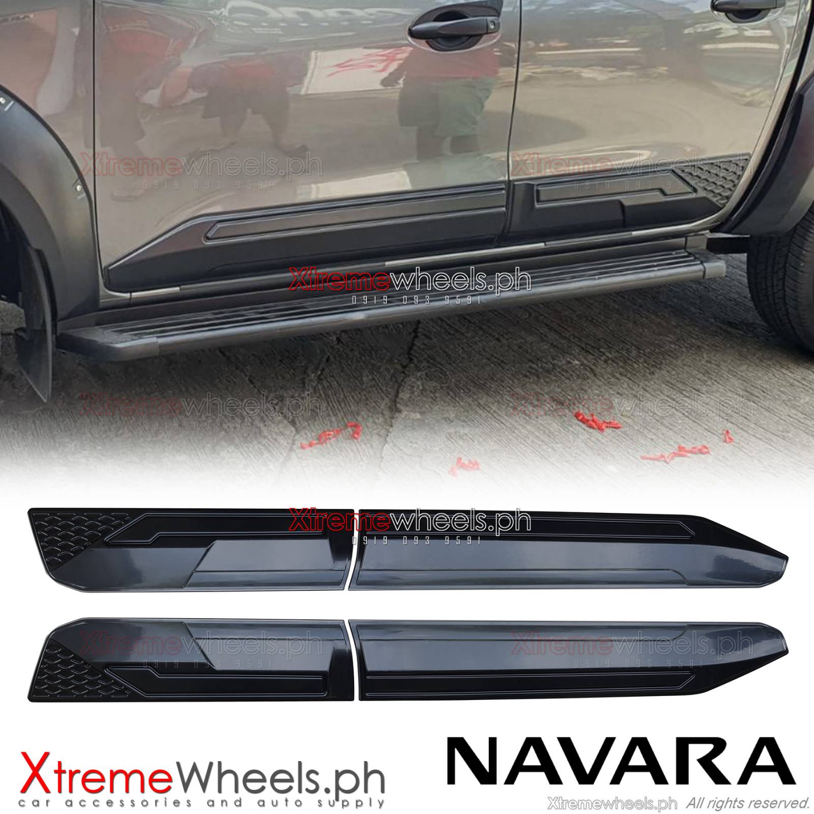 Nissan Navara VL VE EL PRO4X 2021-2023 Navara Side moulding / Side Door ...