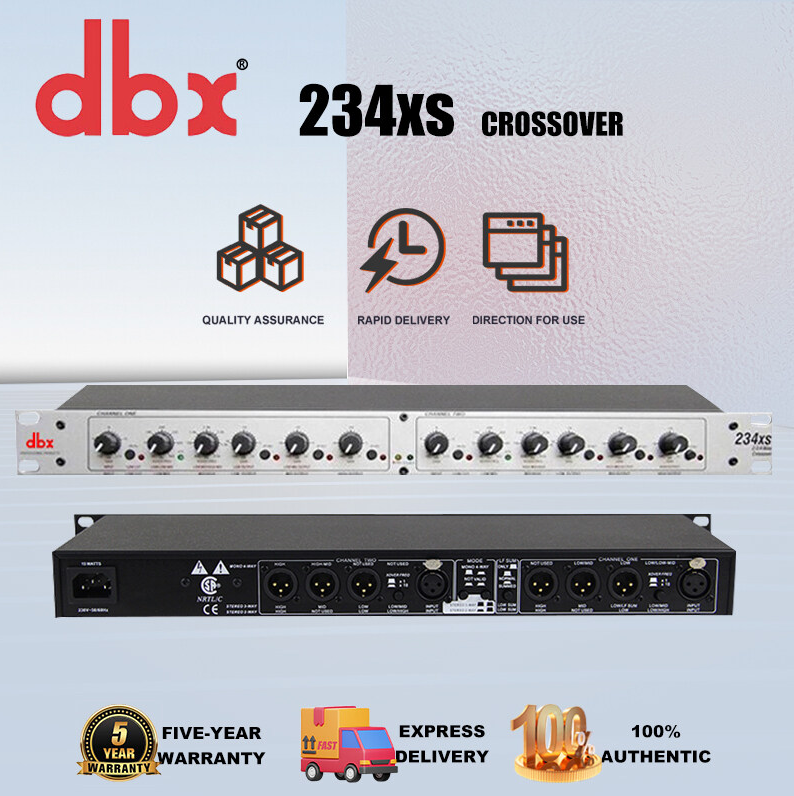 DBX 234XL /223XL/234XS Stereo 2 way/3 way / 4way Crossover (There is a choice of black and white ...