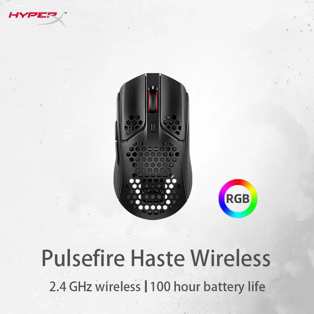 HyperX Pulsefire Haste – Wireless Gaming Mouse – Ultra Lightweight, 62g ...