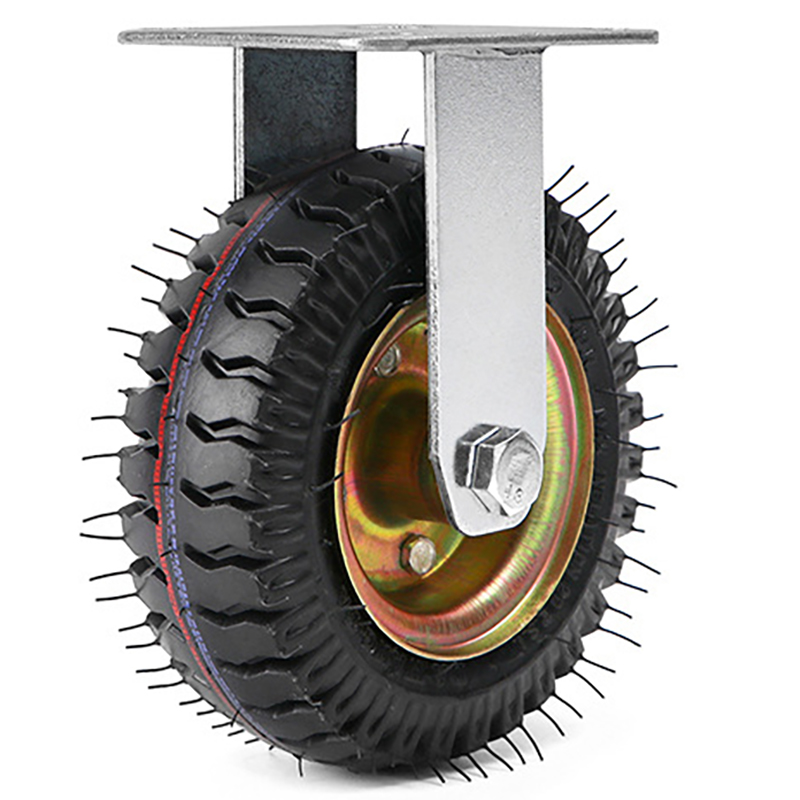 6 Inch Rubber Wheel push cart trolley Heavy Duty Universal Caster Wheel ...