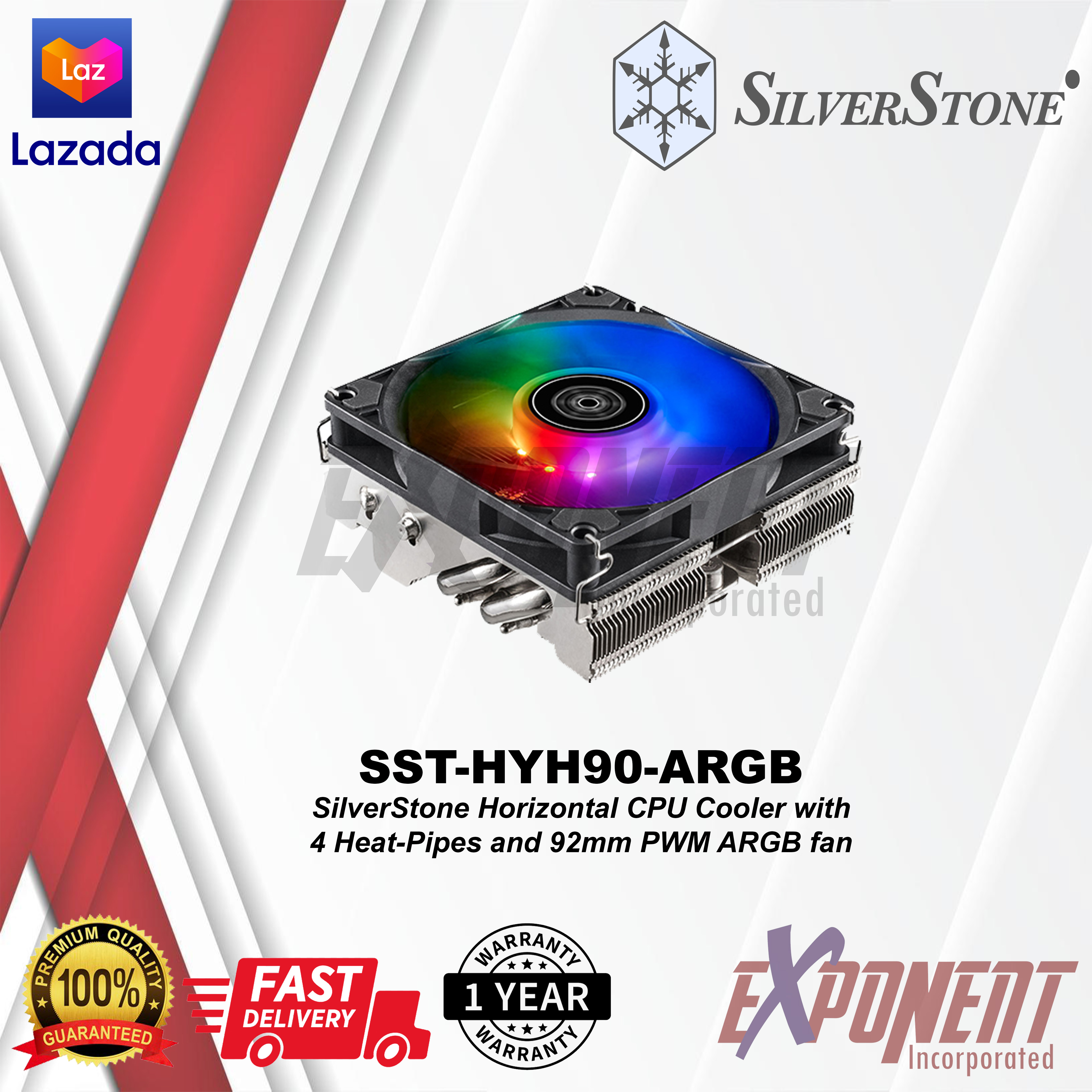 SST-HYH90-ARGB - SilverStone CPU Cooler | Lazada PH