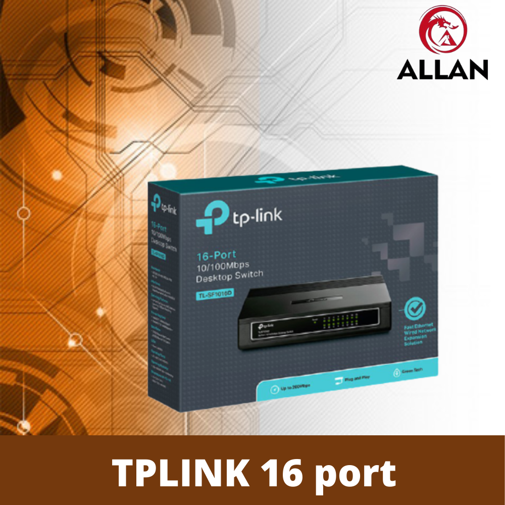 Allan TP-Link SF1016D 16PORT 10/100 SWITCH(TPLINK/Tp link) | Lazada PH