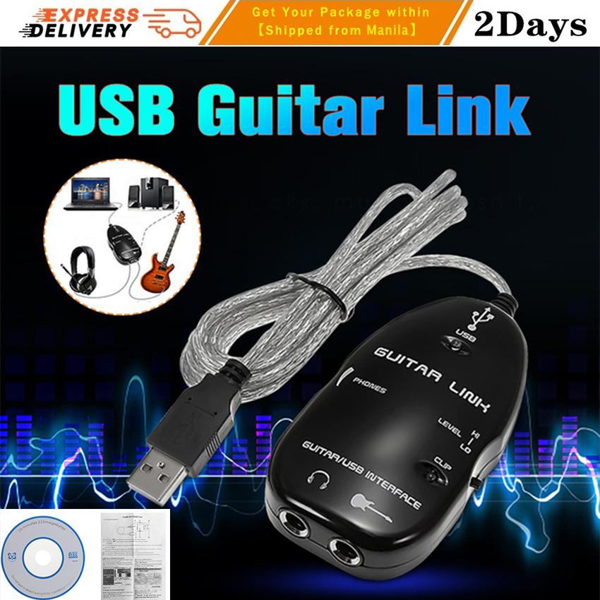 Wholesale Hot Guitar Cable Audio USB Link Interface Adapter For MAC/PC ...