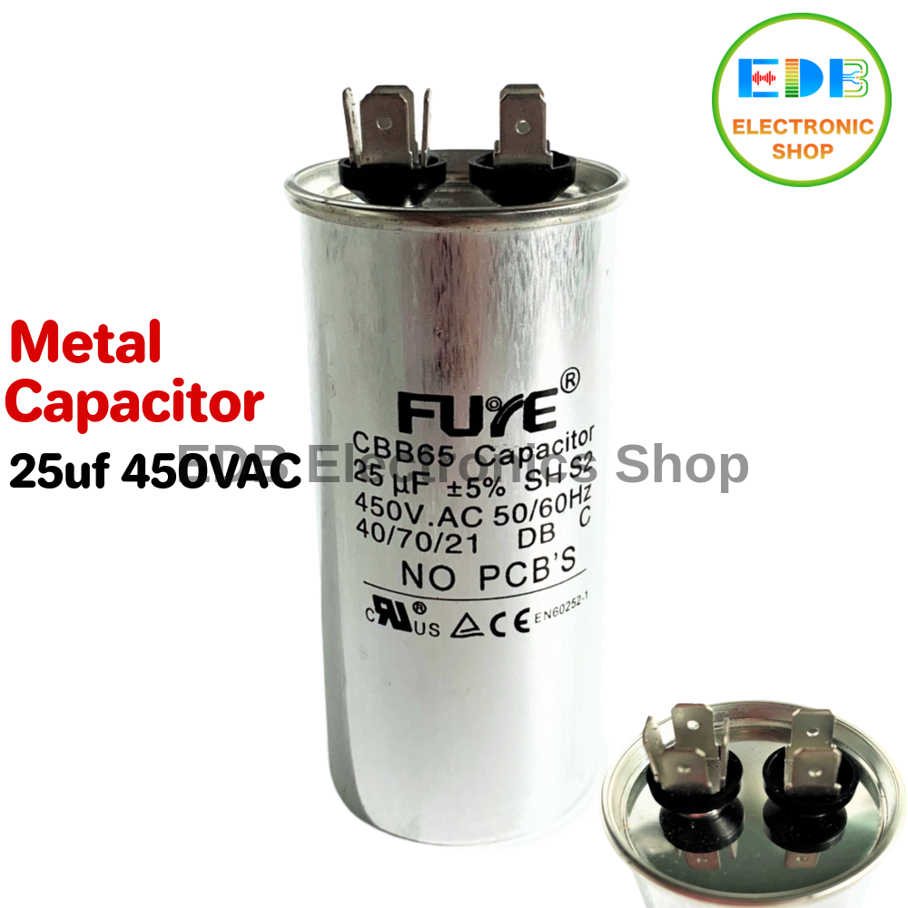 CBB65 25uf 450VAC Motor Capacitor 25microfarad metal terminal type ...