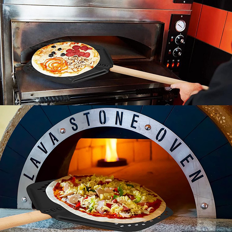 Pizza Peel,Perforated Pizza Shovel,Rectangular Pizza Turning Spatula ...