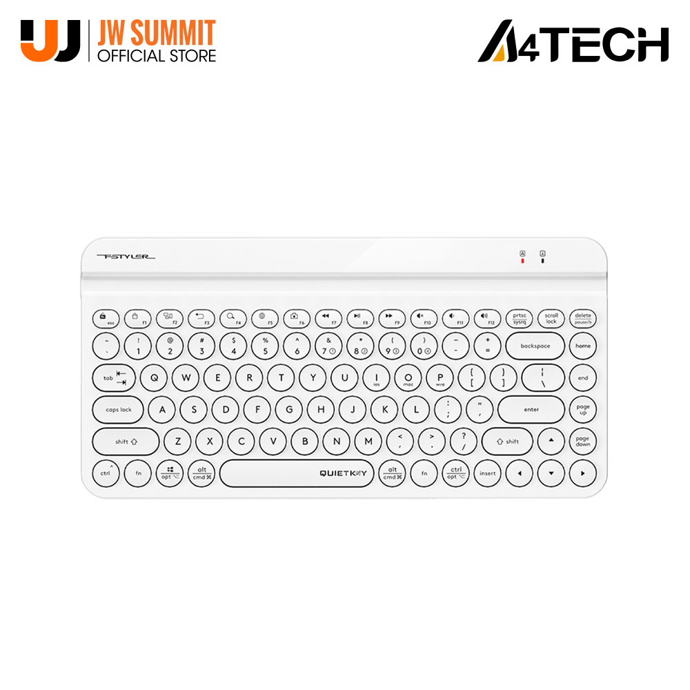A4Tech FBK-30 Quiet Key Bluetooth 2.4GHz USB Dual Connectivity Mode ...