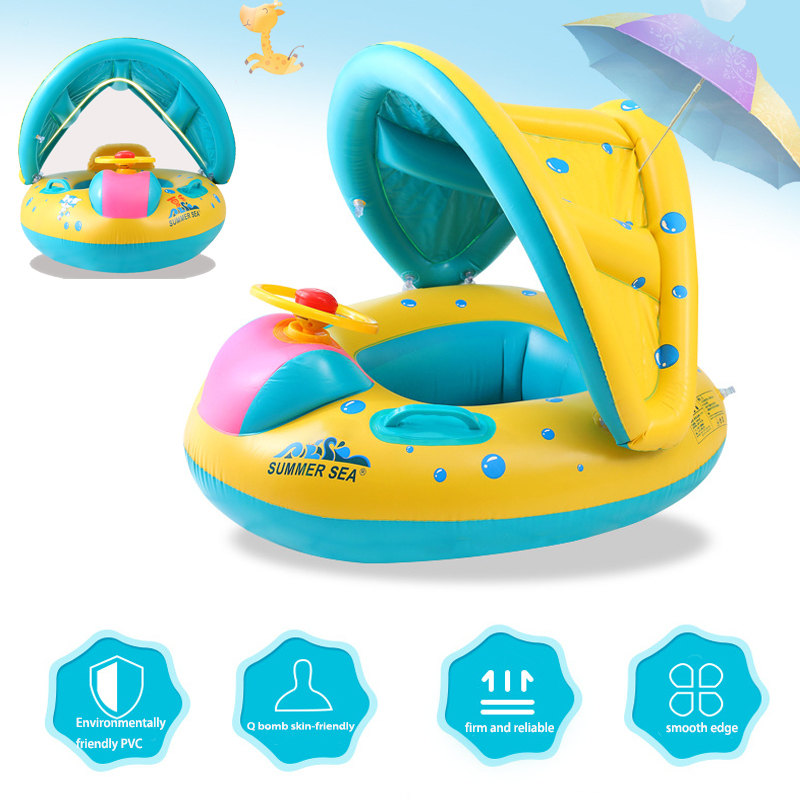 Children's swimming ring seat ring Lifebuoy PVC awning seat with ...