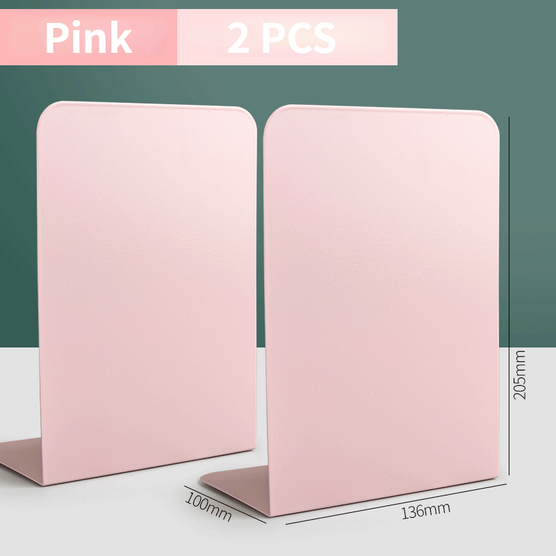 1 Pair(2PCS) Bookends Metal Book Ends Book Holders Family Office School ...