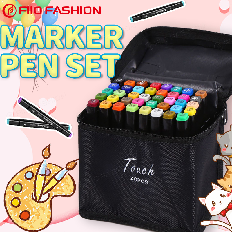 40 Color Marking Pen Art Marking Pen Fluorescent Pen Set Student Multi ...
