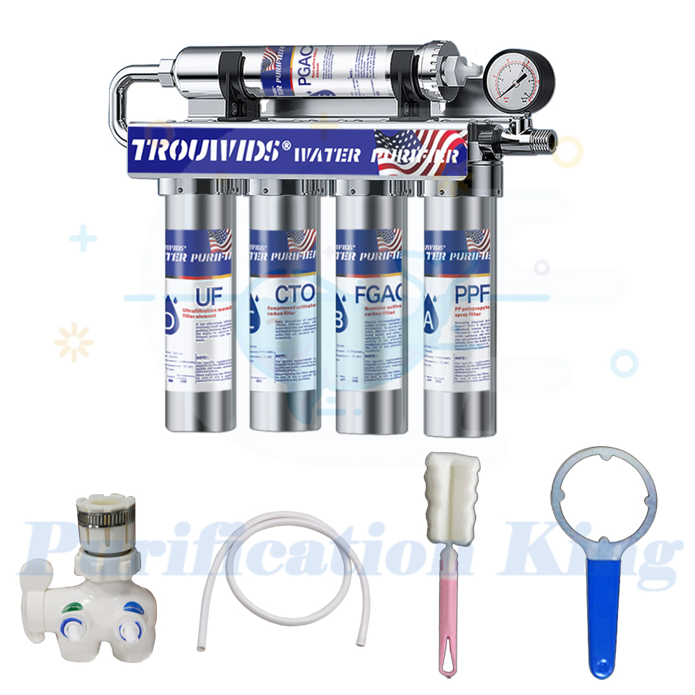 5 Stages Alkaline Water Purifier Complete Set Ultrafiltration Water ...