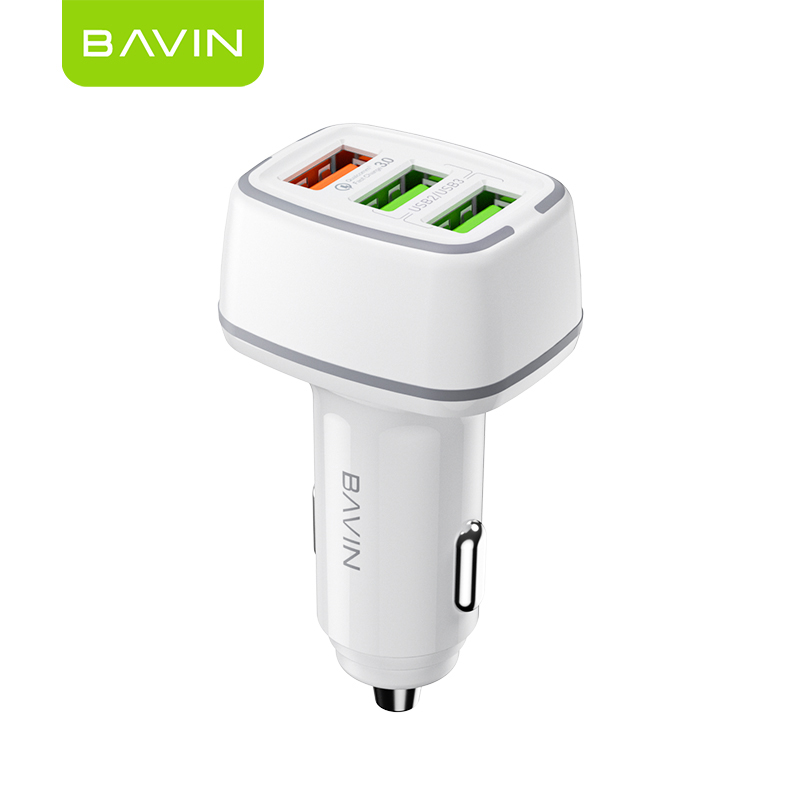 BAVIN PC896 Car Charger Multiple 3 Ports 18W & 12W Ultra Fast Charging ...
