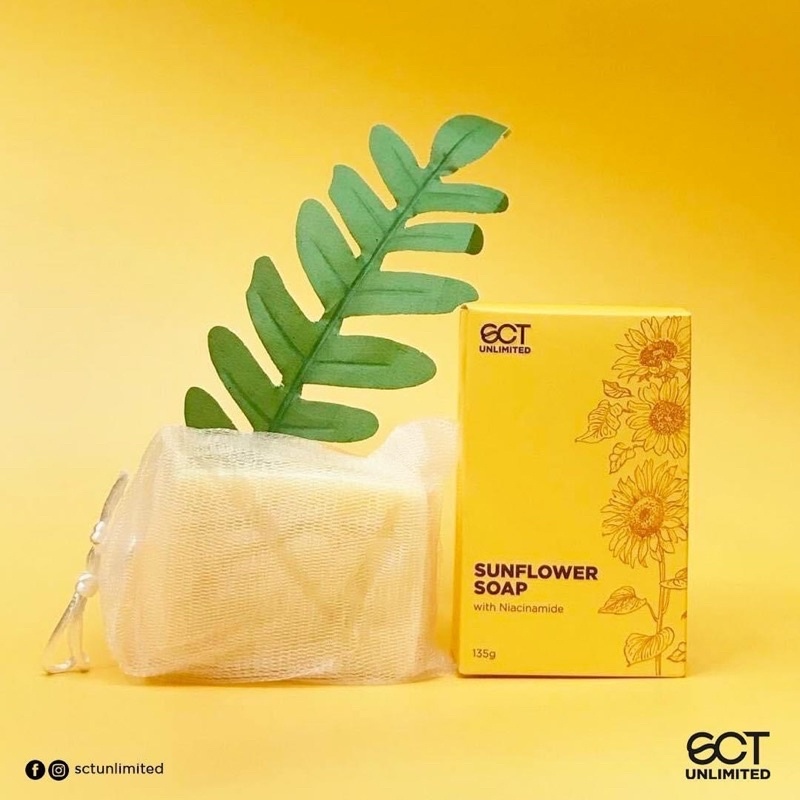 AUTHENTIC SCT Unlimited Sunflower Soap 135g / Oil with Kojic Acid 60ml ...