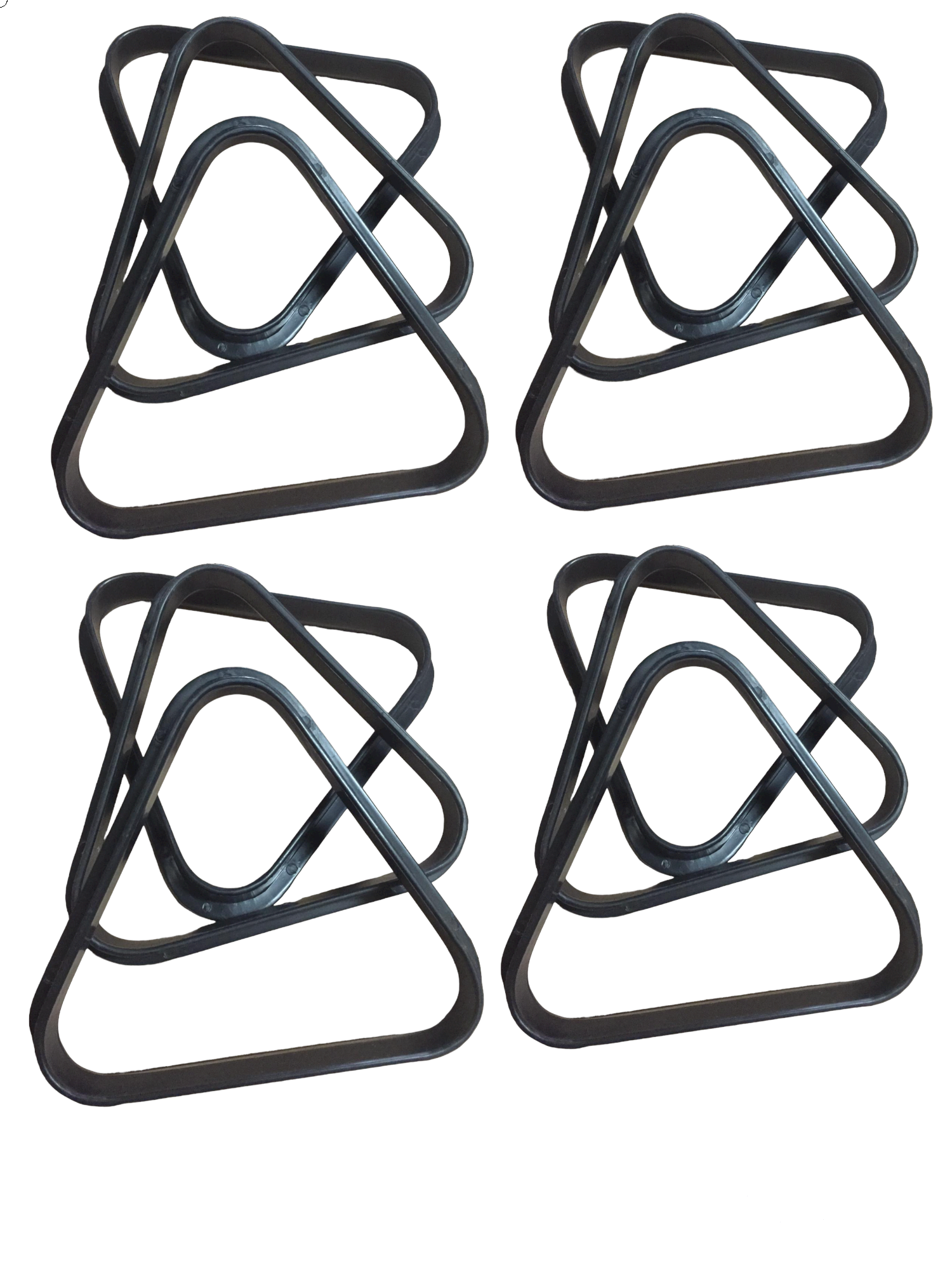 12 PCS 2 INCH PLASTIC TRIANGLE / PANG SET SA BOLA NG BILYARAN / JUNIOR ...