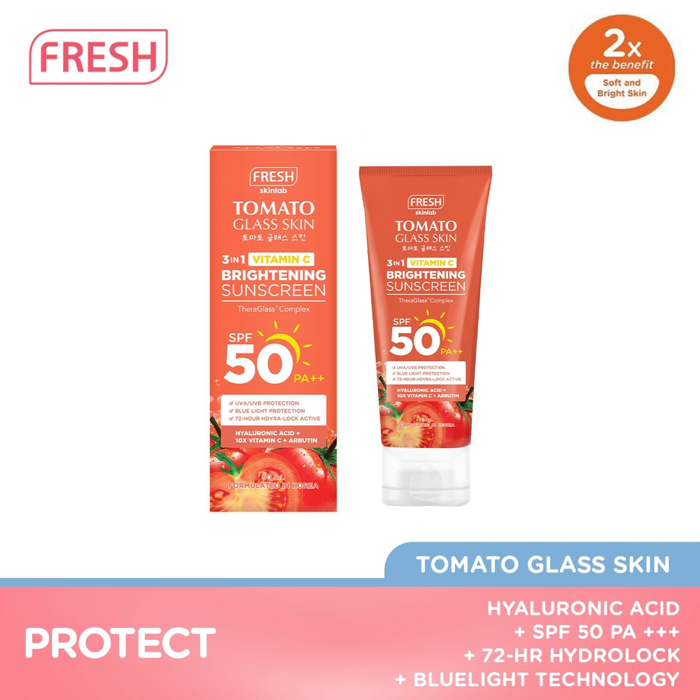 Fresh Skinlab Tomato Glass Skin Sreum Sunscreen 50 ml - with Hyaluronic ...