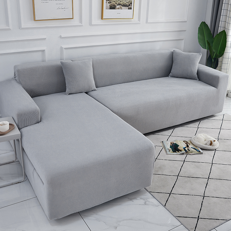 Thick Sofa Cover Stretchable 1/2/3/4 Seaters I Shape Universal with Arm ...