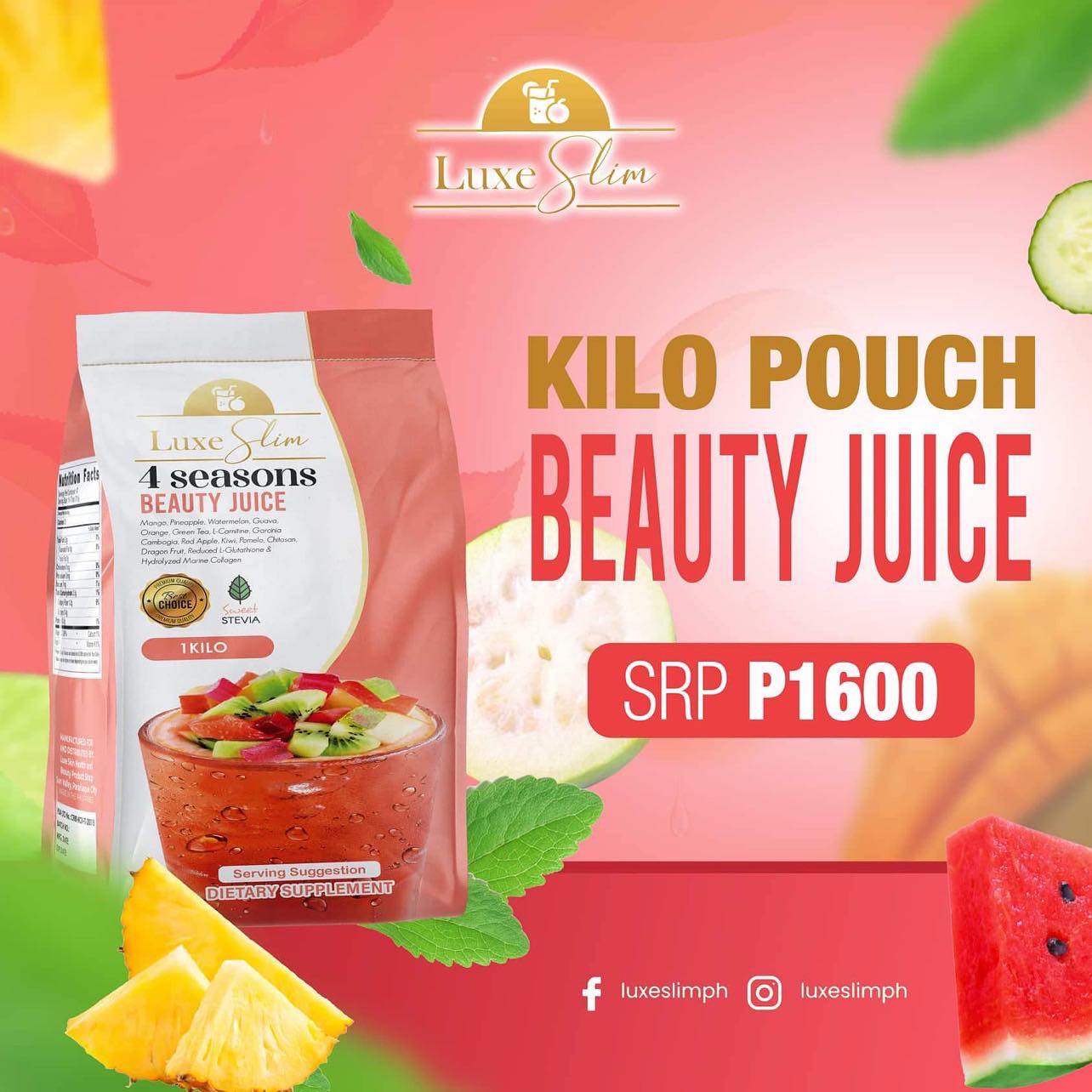 Luxe Slim Four Season Kilo Juice Slimming, Glowing and Whitening Juice ...